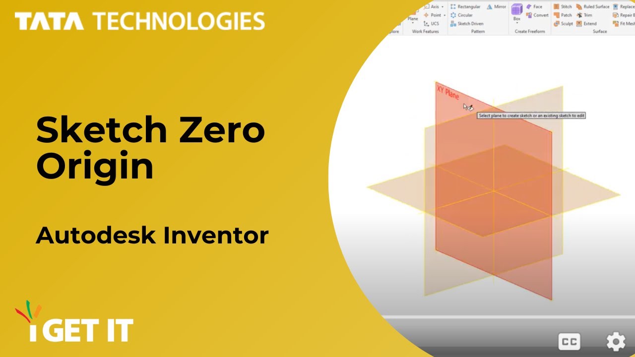 #1 Sketch Zero Origin | Autodesk Inventor - YouTube