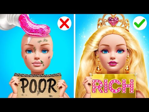 POOR Doll Makeover 😳 From Broke to Rich EPIC Transformation - YouTube