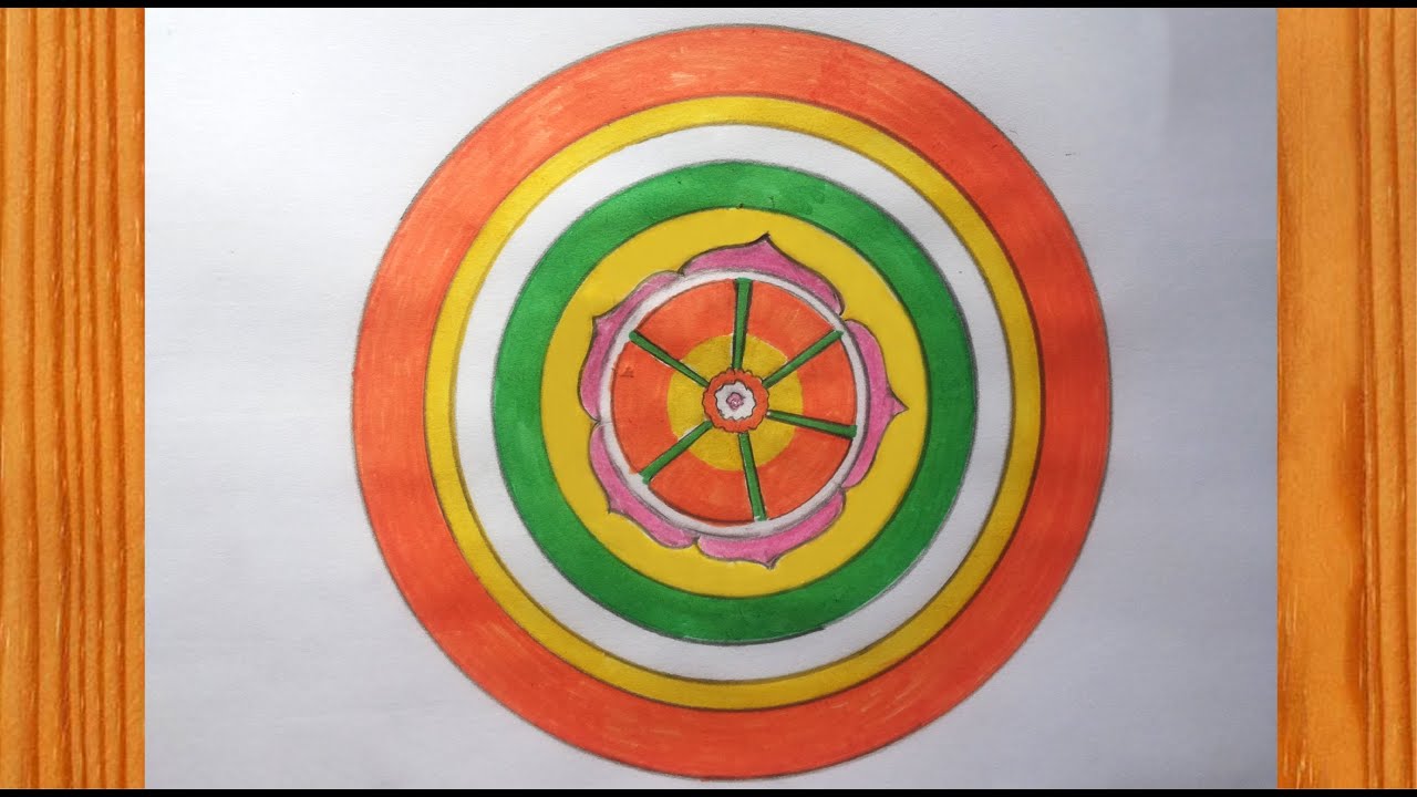Onam Pookalam Special Drawing Easy 2022 🌹 Rangoli Pencil Drawing - YouTube