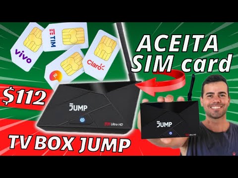 Unboxing TV BOX JUMP com ANTENA EXTERNA e entrada para SIM Card de ...