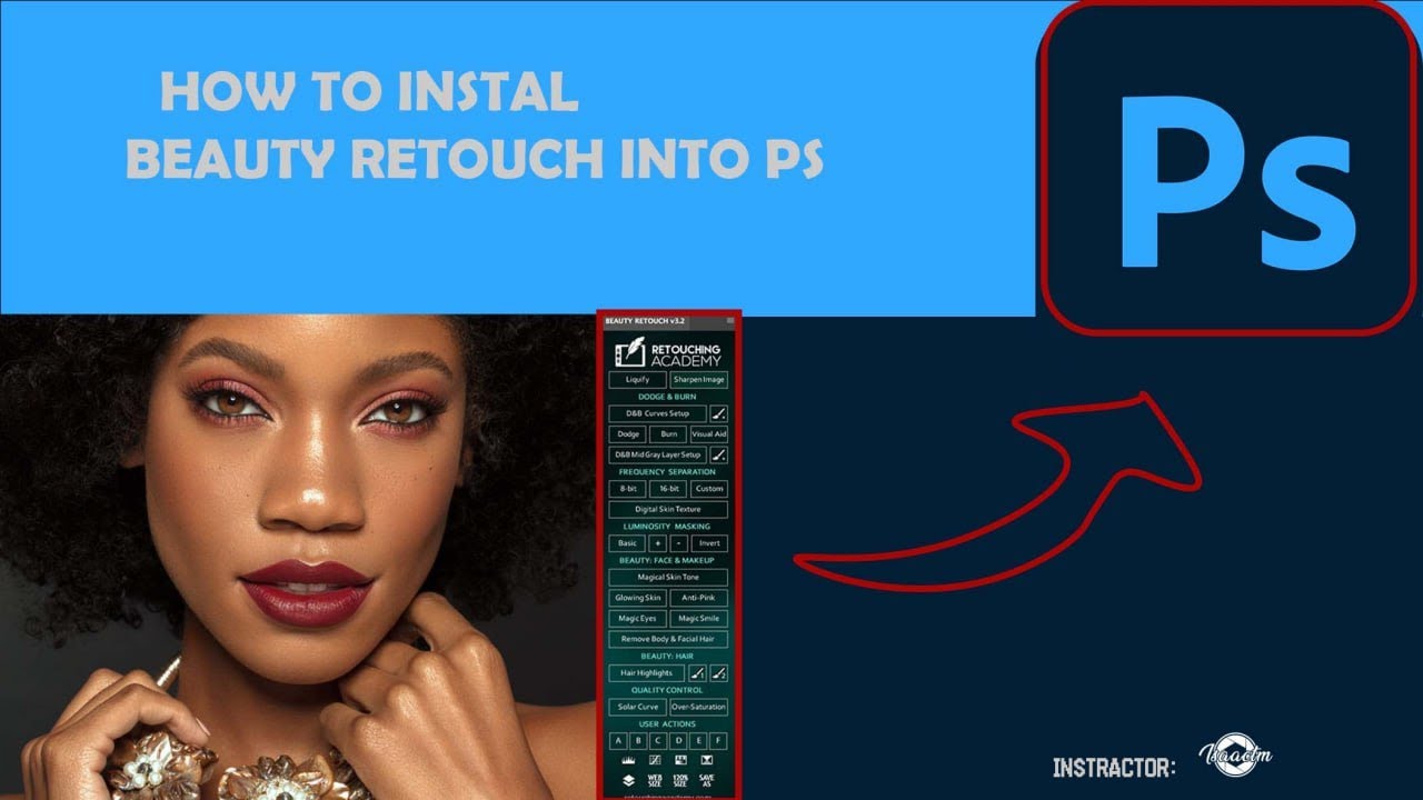EASY WAY TO INSTALL A BEAUTY RETOUCH INTO PHOTOSHOP - YouTube