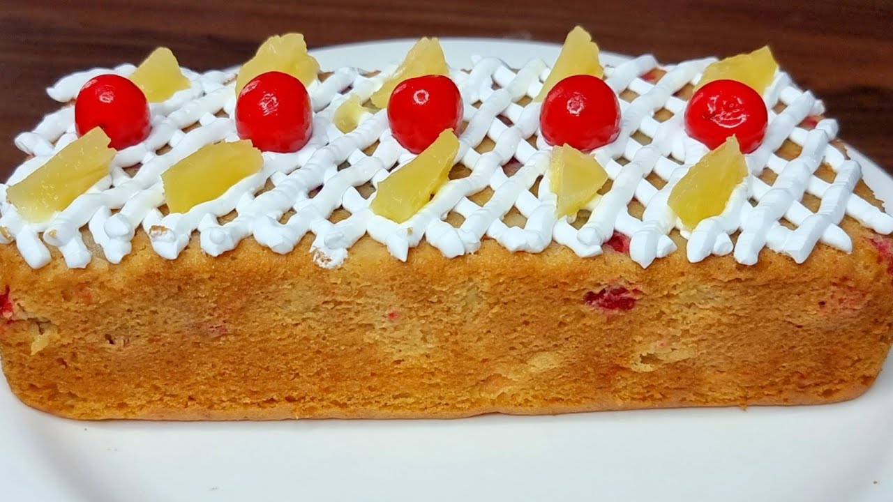 Pineapple Cherry Cake | Amazing Cake Recipe, Eggless Cake Recipe - YouTube
