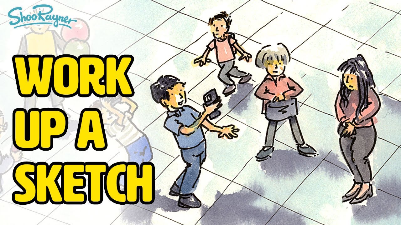 How to turn quick sketches into finished art - YouTube