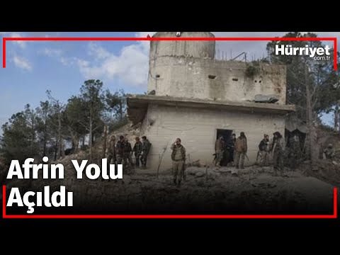 Burseya Dağı Teröristlerden Temizlenip Afrin Merkezinin Yolu Açıldı