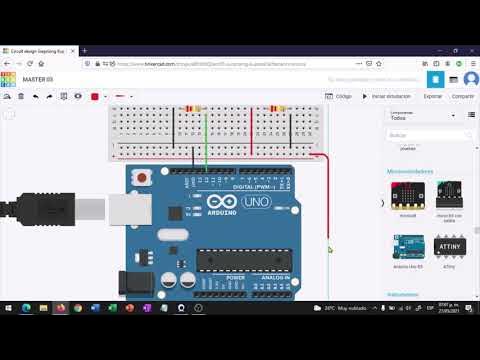 BOTÓN PULSADOR SIMULACIÓN TINKERCAD / ARDUINO | CURSO BÁSICO: ARDUINO - YouTube