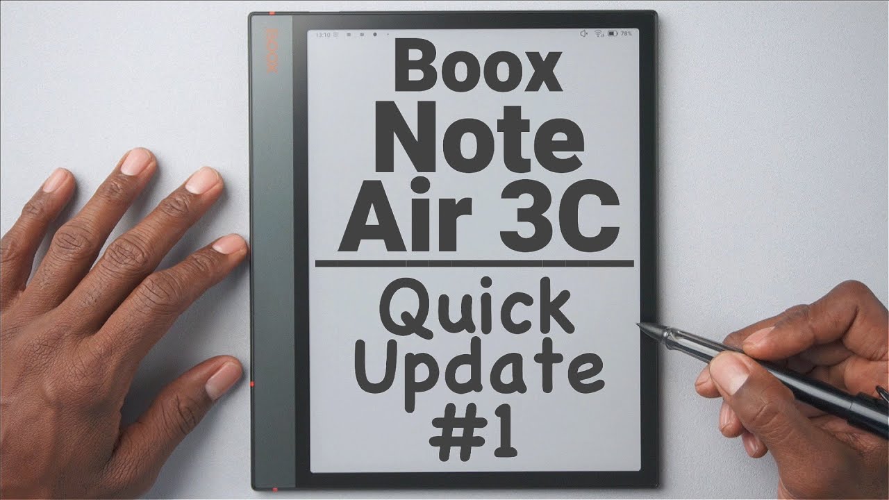Boox Note Air 3C : The Hate Part 1 - YouTube
