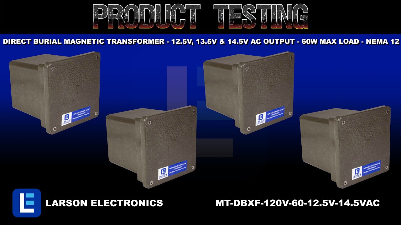 Direct Burial Magnetic Transformer - 12.5V, 13.5V & 14.5V AC Output ...