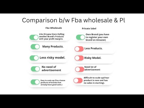Comparison b/w Fba wholesale and private lable - YouTube