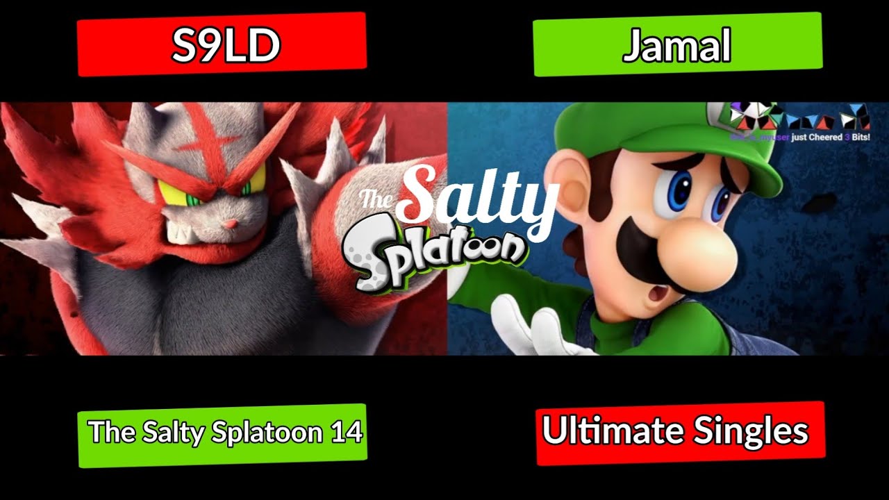 The Salty Splatoon 14 - S9LD (Incineroar) vs Jamal (Luigi, Sora ...