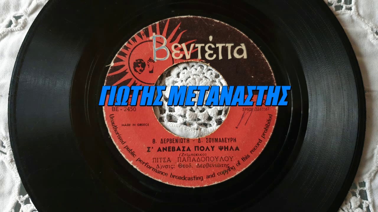 Σ ΑΝΕΒΑΣΑ ΠΟΛΥ ΨΗΛΑ-ΠΙΤΣΑ ΠΑΠΑΔΟΠΟΥΛΟΥ - YouTube