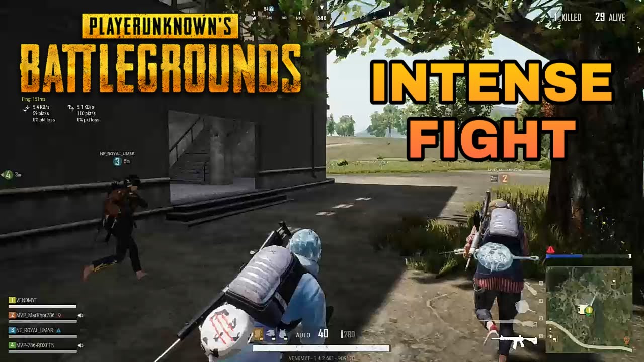 BEST INTENSE FIGHT IN PUBG LITE PC - YouTube
