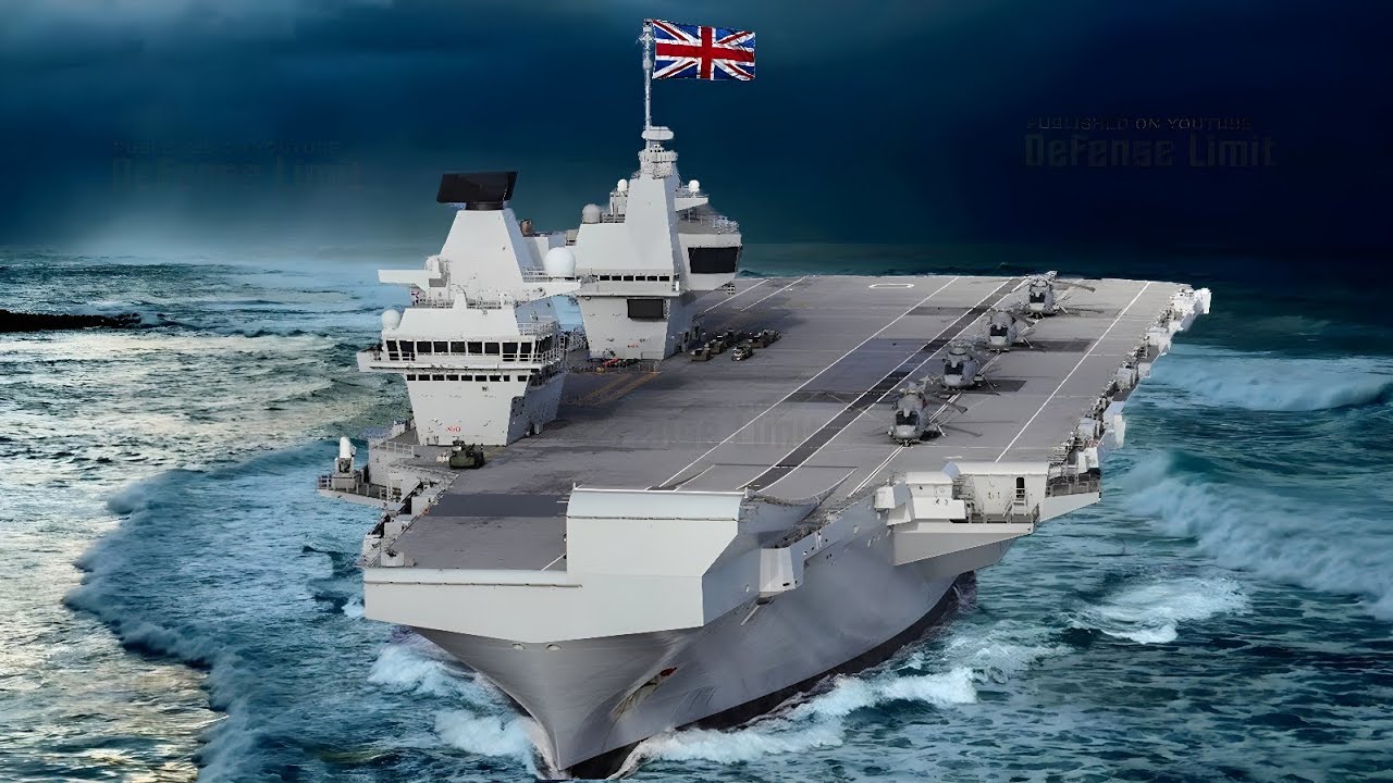 The British Aircraft Carrier HMS Queen Elizabeth is The Second Largest ...