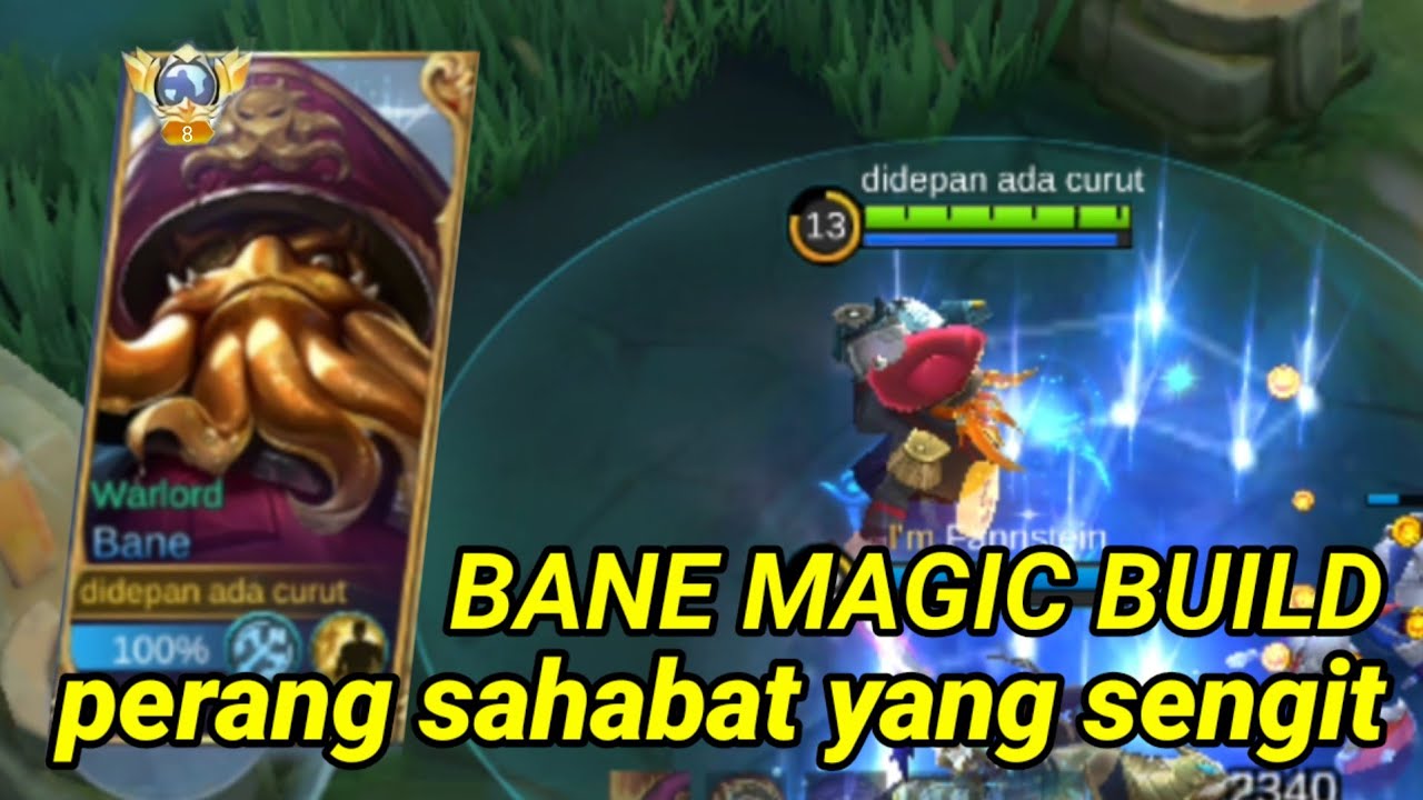 GAMEPLAY BANE BUILD MAGIC ,SALING SSERANG DAN BERTAHAN||mobile legend ...