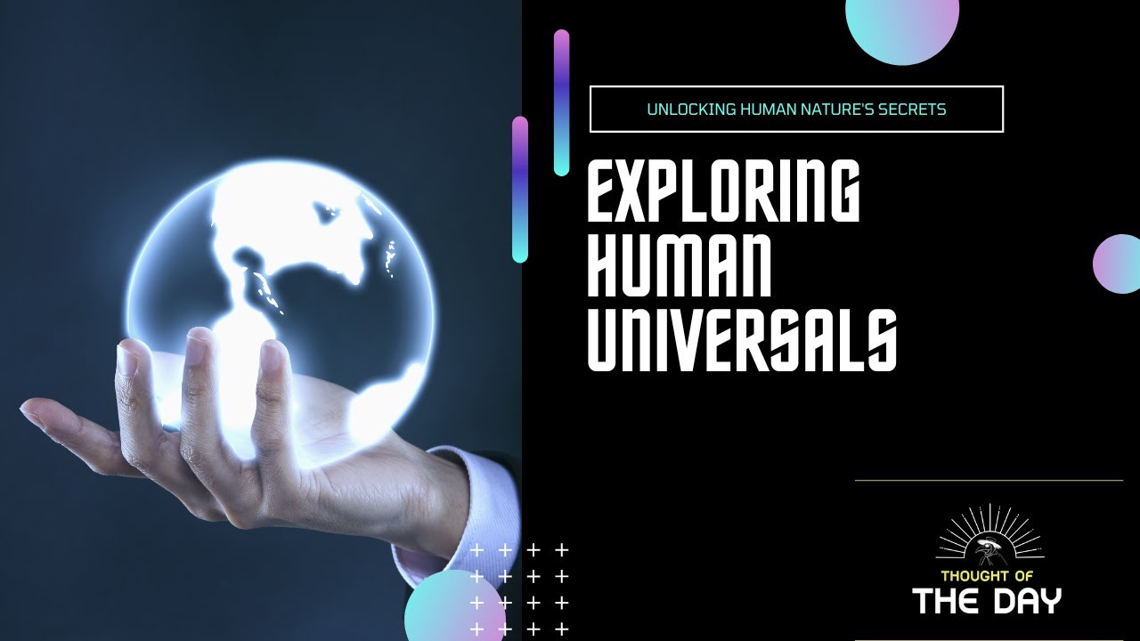 Exploring Human Universals - YouTube