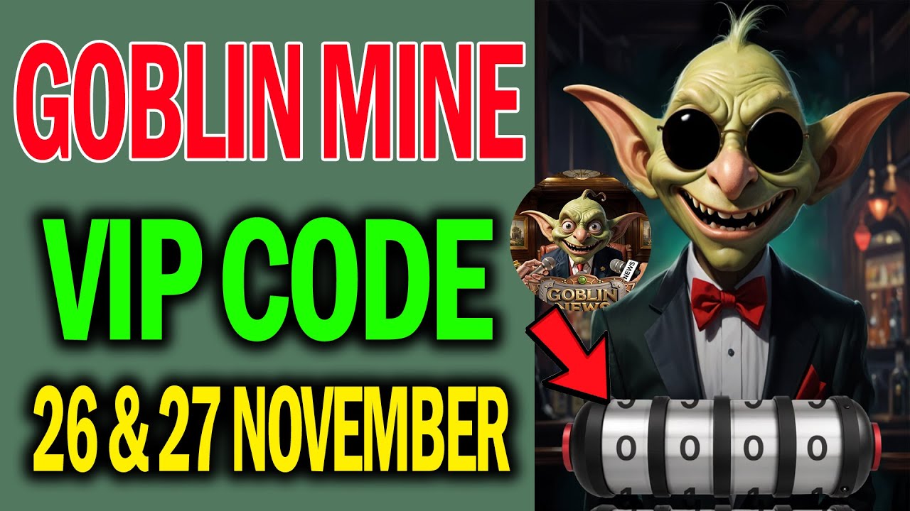 Goblin Mine VIP Code REVEALED for November 26th! - YouTube