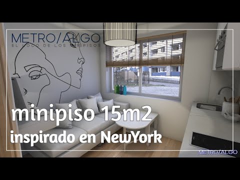minipiso 15m2 / 161sqft (Inspirado en un apartamento de NewYork) - YouTube