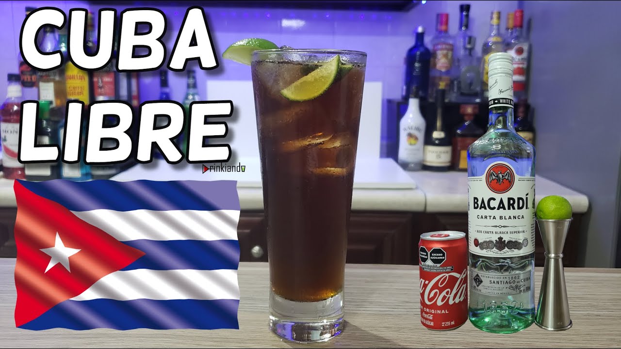 🟦🟥¿Cómo Preparar LA CUBA LIBRE? 🇨🇺 | CÓCTEL CLÁSICO Con Solo 3 ...