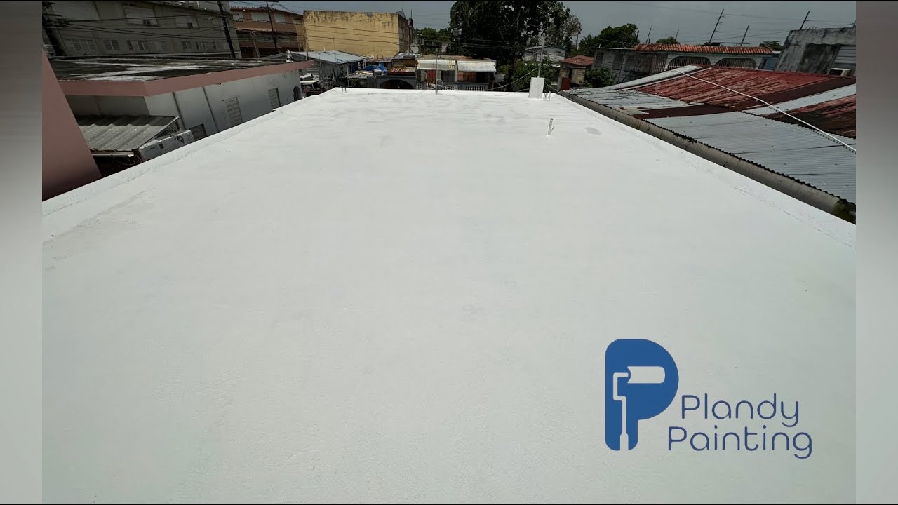 Sellado de techo con Crossco 8500 (lavado a presión, primer y sellador ...