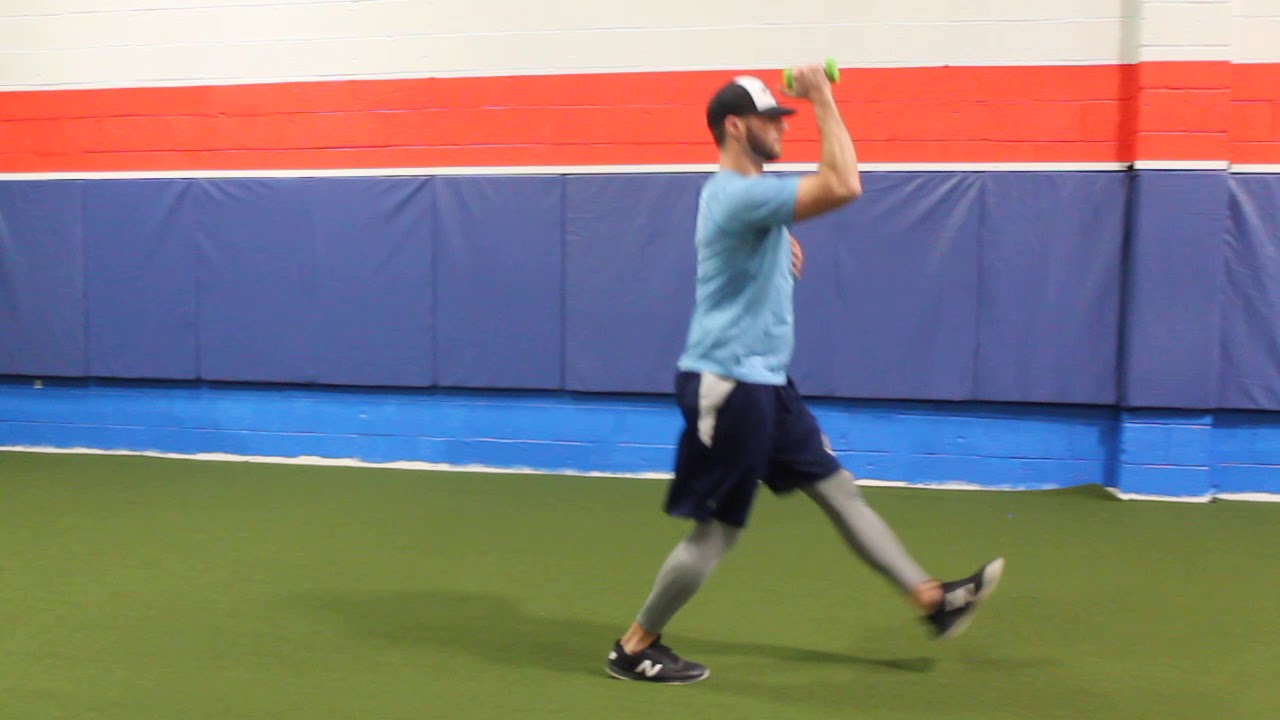 Single Leg Lunge w Shoulder Stability - YouTube
