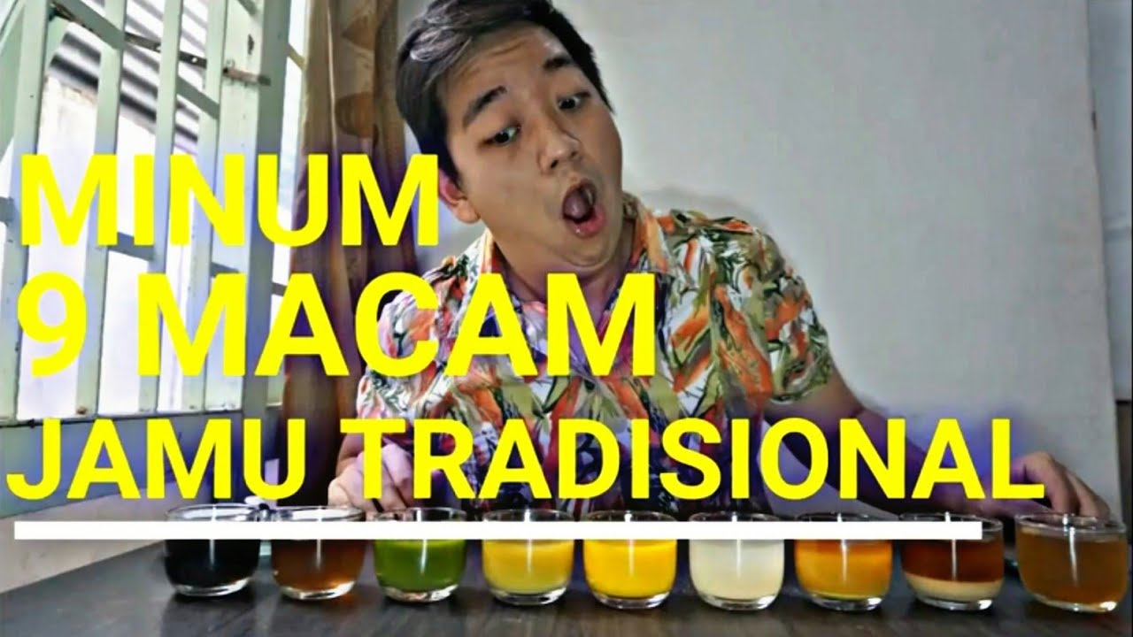 REVIEW JAMU TRADISIONAL - Minum 9 macam jamu tradisional - YouTube