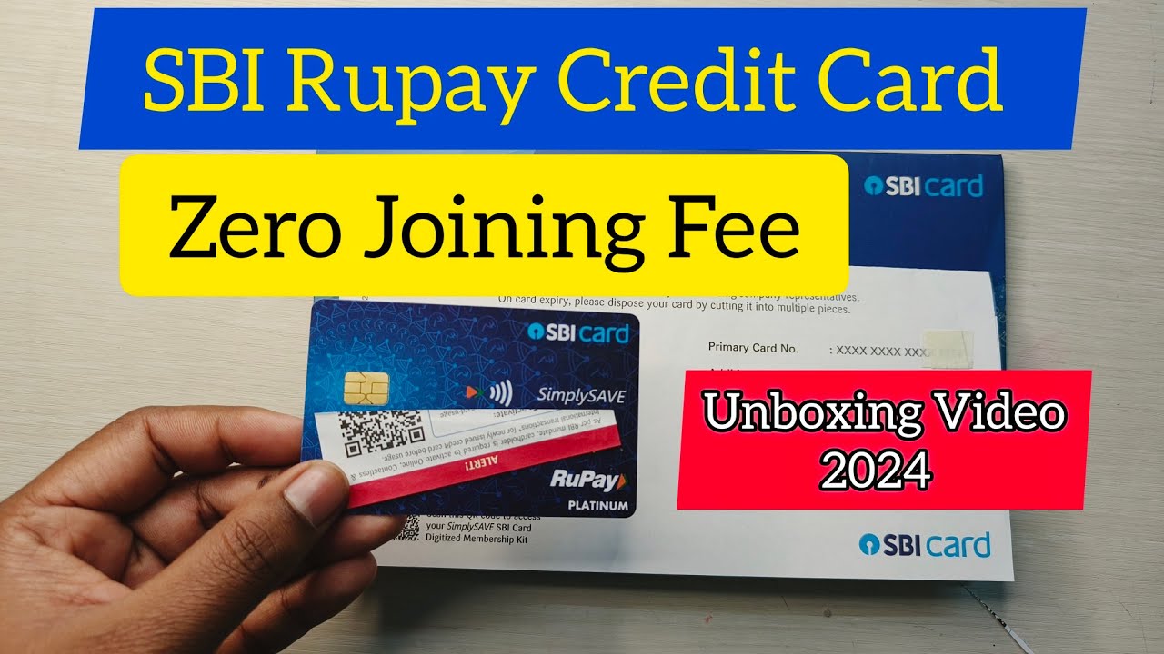 SBI Rupay Credit Card Unboxing | Best Rupay Credit Card 2024 | - YouTube