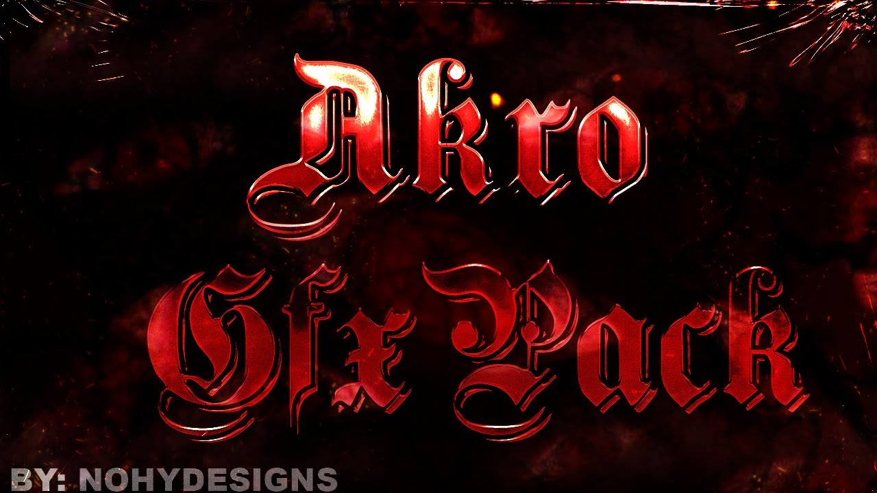 AKRO GFX PACK - RESOURCES FOR DESIGN, EFFECTS AND MORE - YouTube
