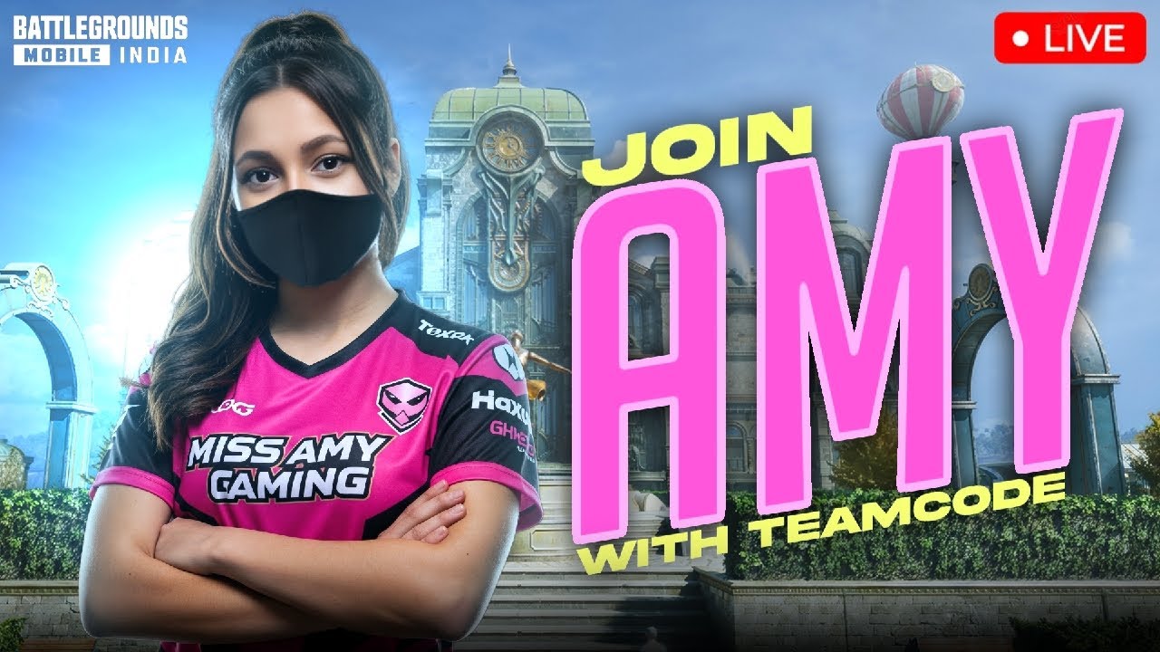 JOIN ME | GIRL GAMER | MISS AMY GAMING | BGMI - YouTube