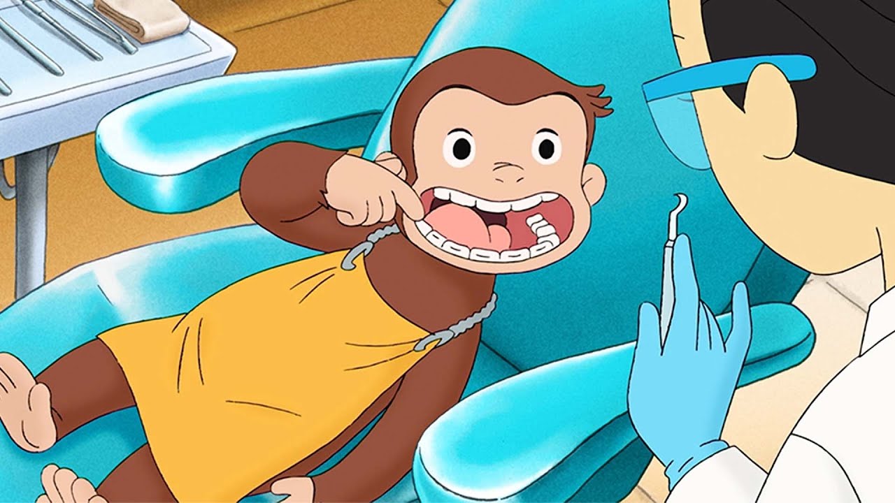 George Aprende a Escovar os Dentes 🐵 George, o Curioso 🐵 Desenhos ...