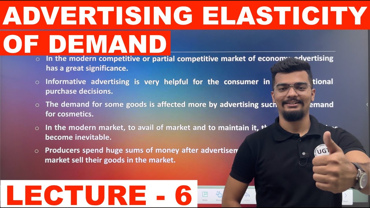 Advertising Elasticity of Demand | Equation of Advertising Elasticity ...