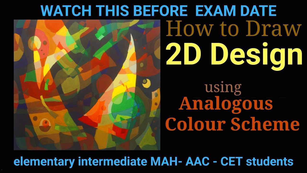 HOW TO DRAW 2D DESIGN useful for elementary intermediate and CET ...