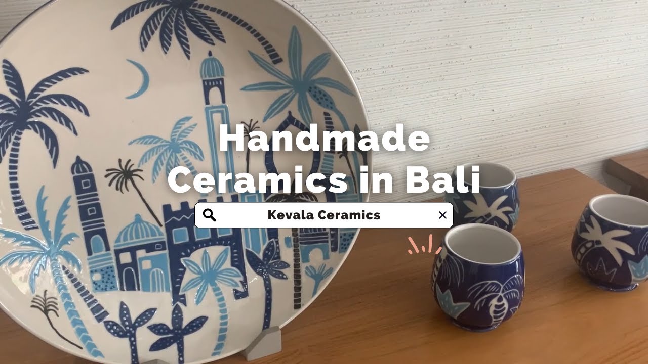 Handmade and Hand painted Ceramics in Bali - YouTube