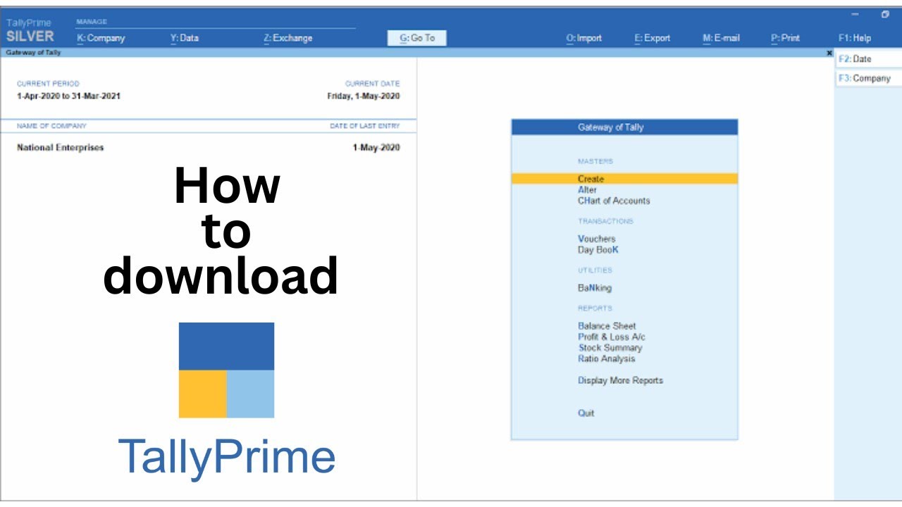 How To Download and Install Tally Prime on PC - tally prime software ...
