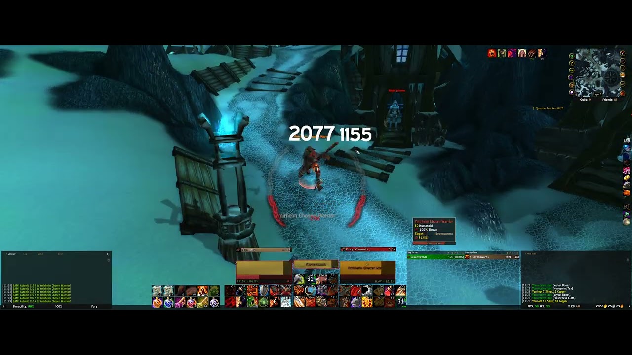 wotllk fury mortal combat weak auras - YouTube