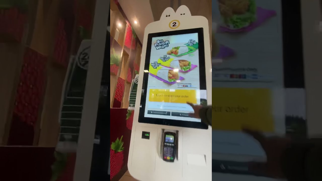 How to order on screen point at Mcdonalds or KFC | UK - YouTube