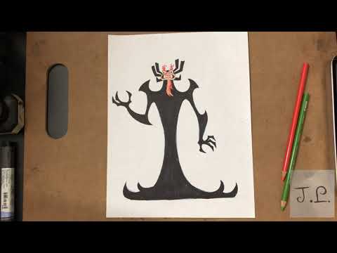 Let's Draw Aku from Samurai Jack and Talk and well... - YouTube