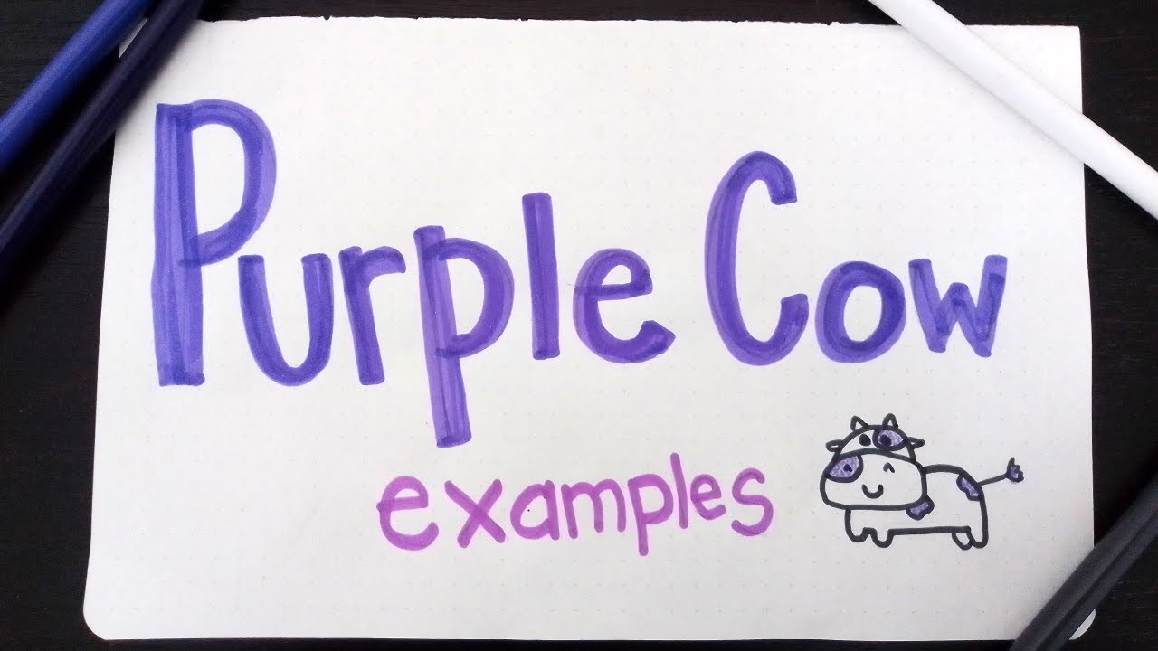 Purple Cows - Examples from Popular Books - YouTube