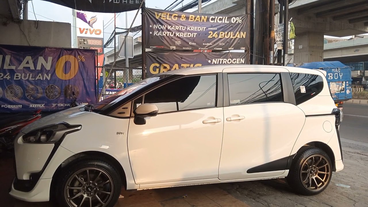 MODIFIKASI TOYOTA SIENTA PAKAI VELG HSR R17 MODEL CONCAVE #hsrwheel# ...