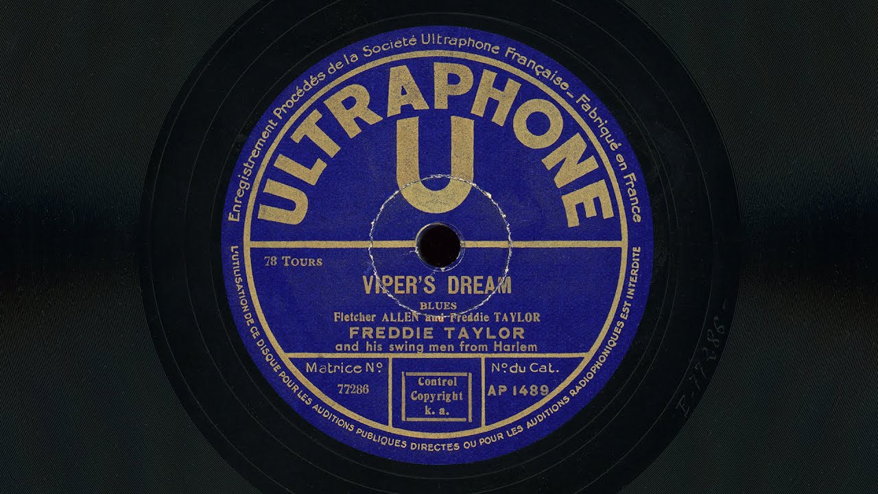 "Viper's Dream" - Freddie Taylor and his Swing Men from Harlem (1935 ...