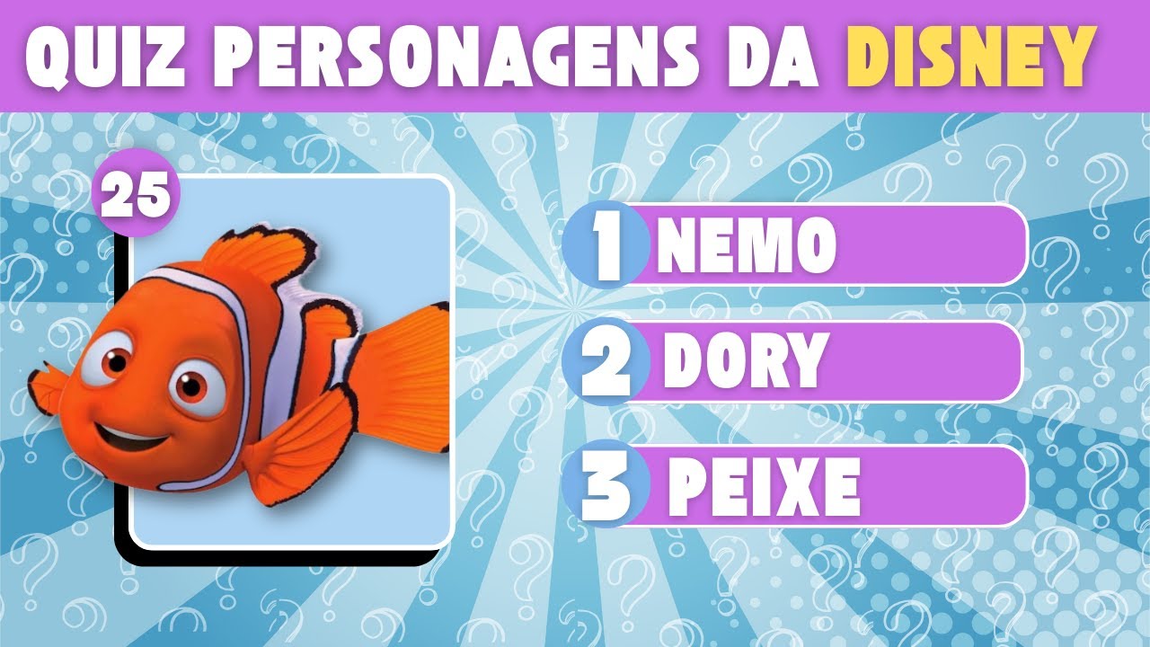 🏰 Quiz Personagens da Disney #quiz #quizdisney - YouTube