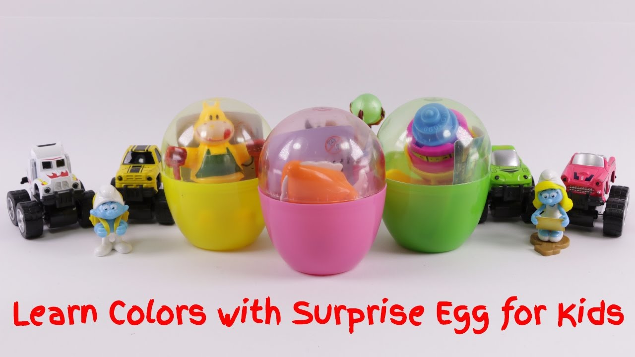 Learn Colors with Surprise Egg for Kids #8 - YouTube