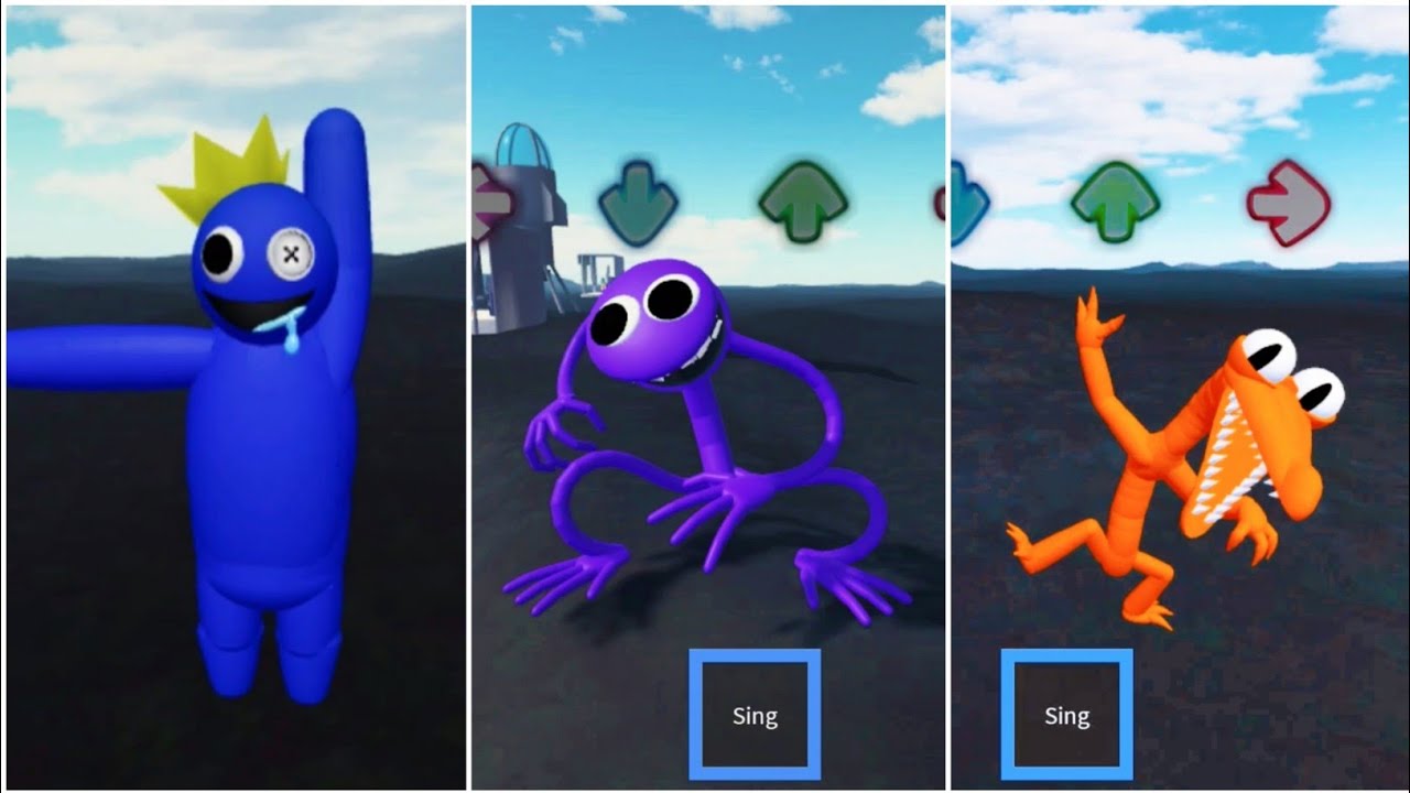 All Rainbow Friends Morphs In Become Tiny And Everything Else - YouTube