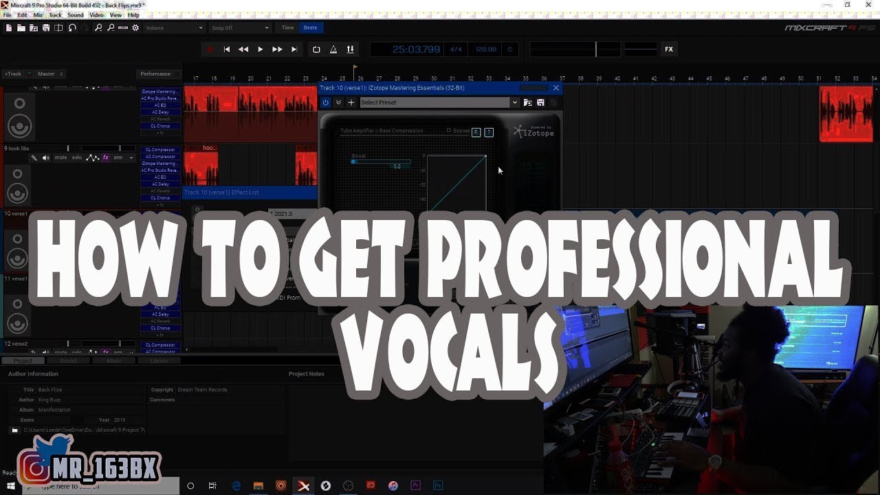 HOW TO GET PROFESSIONAL VOCALS | MIXCRAFT 9 FOR BEGINNERS - YouTube