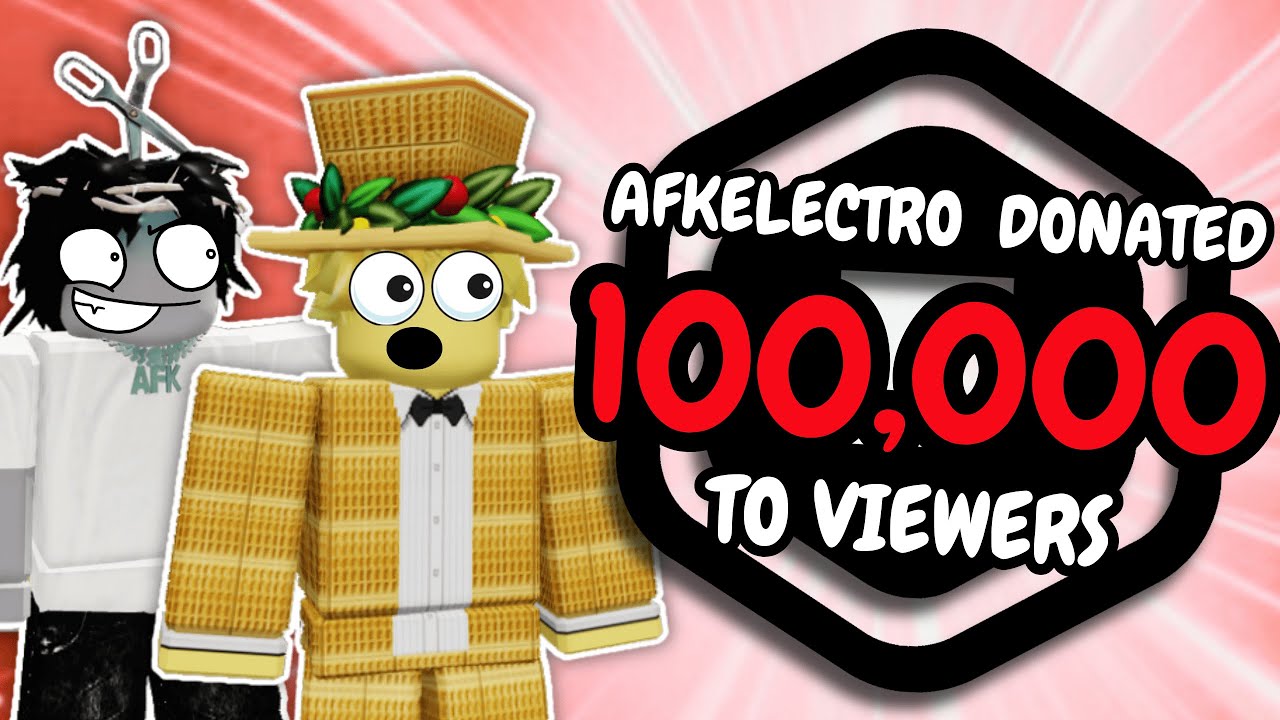Donating 100,000+ Robux With AFKElectro in Pls Donate! [Part 2] - YouTube