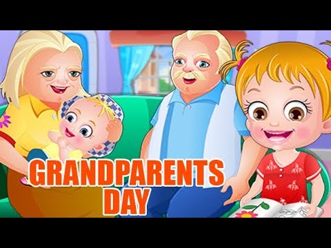 Baby Hazel Grandparents Day Celebration at Preschool Episode | Fun Game Videos By Baby Hazel Games