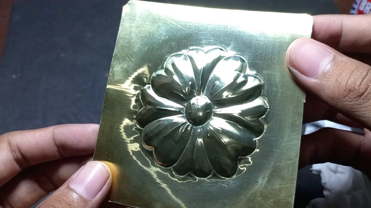 Tutorial Membuat Karya UKIR TEKAN (SODETAN) Pada Plat Logam - YouTube