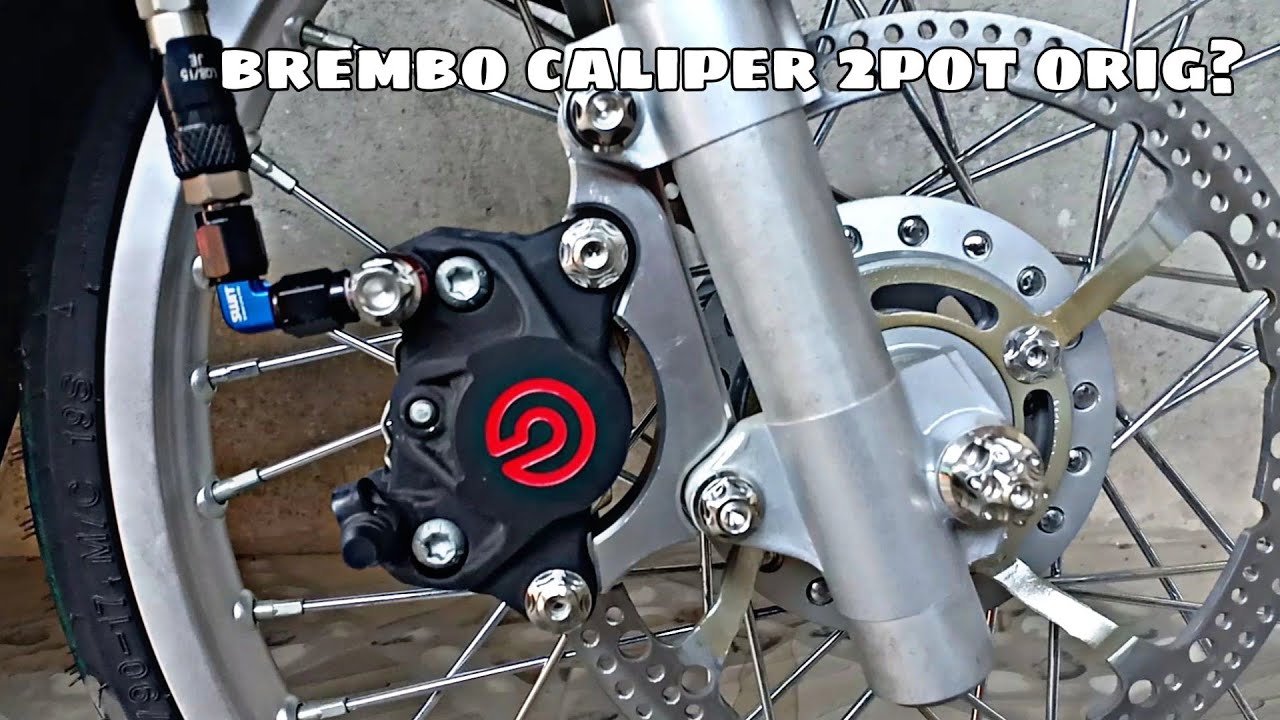 Brembo 2pot Orig Caliper | Black & Red logo | suzuki smash StreetBike ...