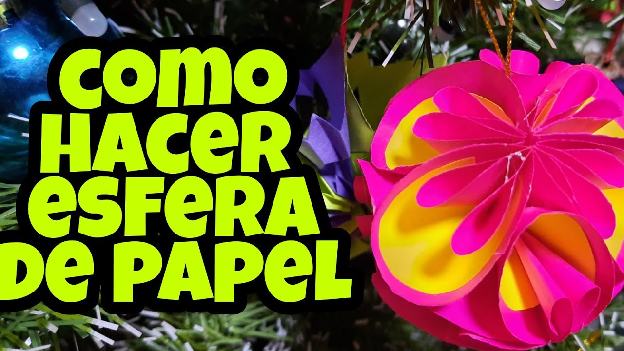 Como Hacer Esfera de Papel - YouTube