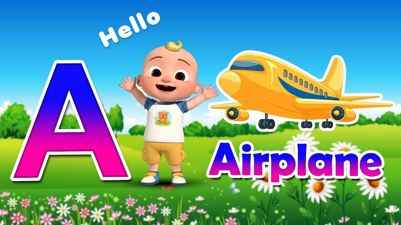 Phonics Sounds of Alphabets A to Z in English - A For Airplane - ABC ...