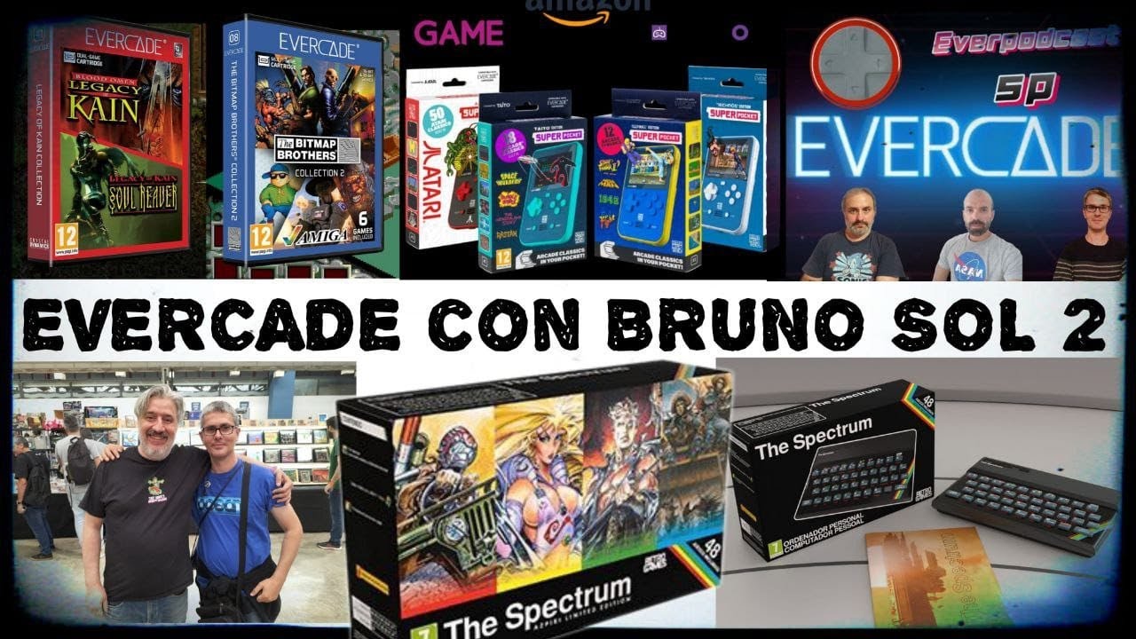 Everpodcast SP Extra: EVERCADE con BRUNO SOL 2 ¡NUEVOS cartuchos & THE SPECTRUM! #evercade # ...