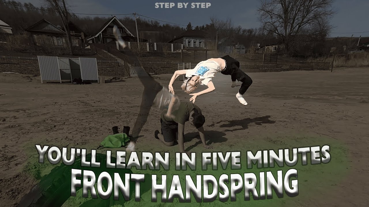 FRONT HANDSPRING TUTORIAL | DO AT HOME IN 5 MINUTES | parkour tutorial🌳 ...